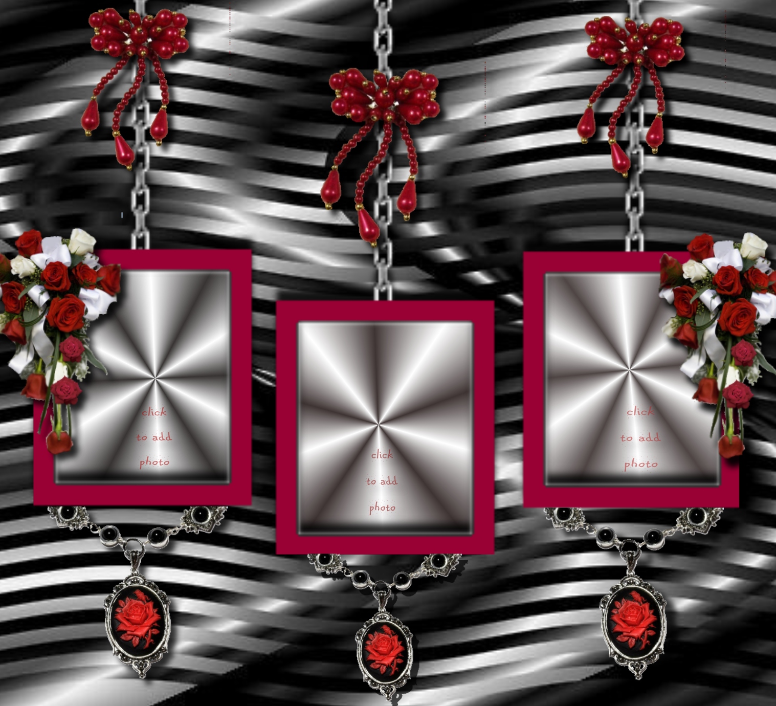 marialedesma1958's Picture Frames - 2011 December - Silver Black Red ...