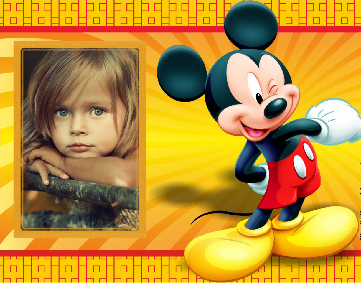 Nette's Cartoon Kids Frame🤡 - Themouse Kids Playing&Laughing Kids Photo ...