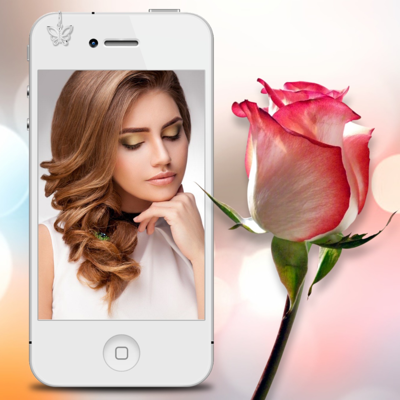 Jezebel64's Electronics 📱 - Cell Phone Red Rose Portrait Have A Great ...