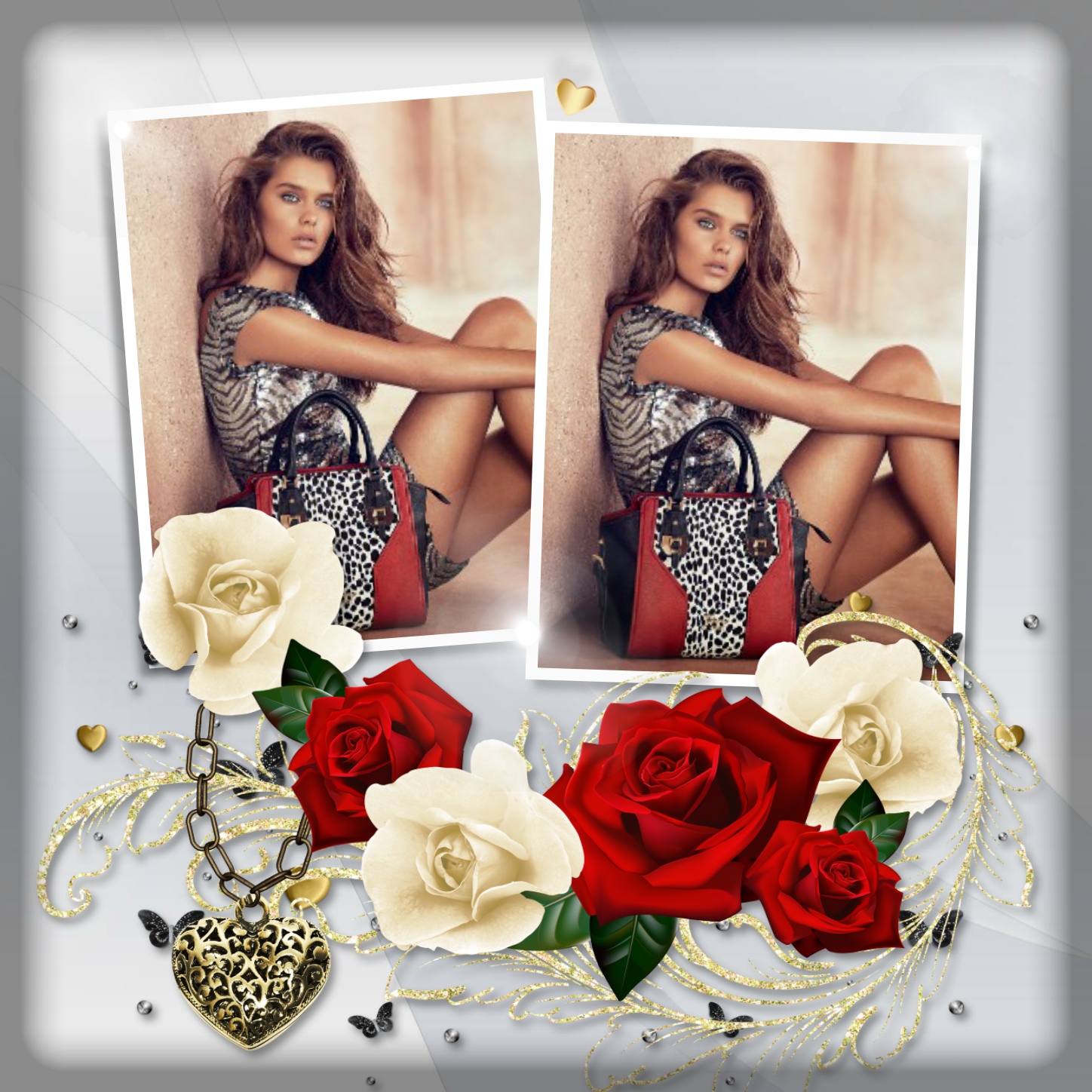 Elizabeth's LOVE/ROMANCE 😍 1/2 - Love Red Rose Cream Rose - Love Red ...