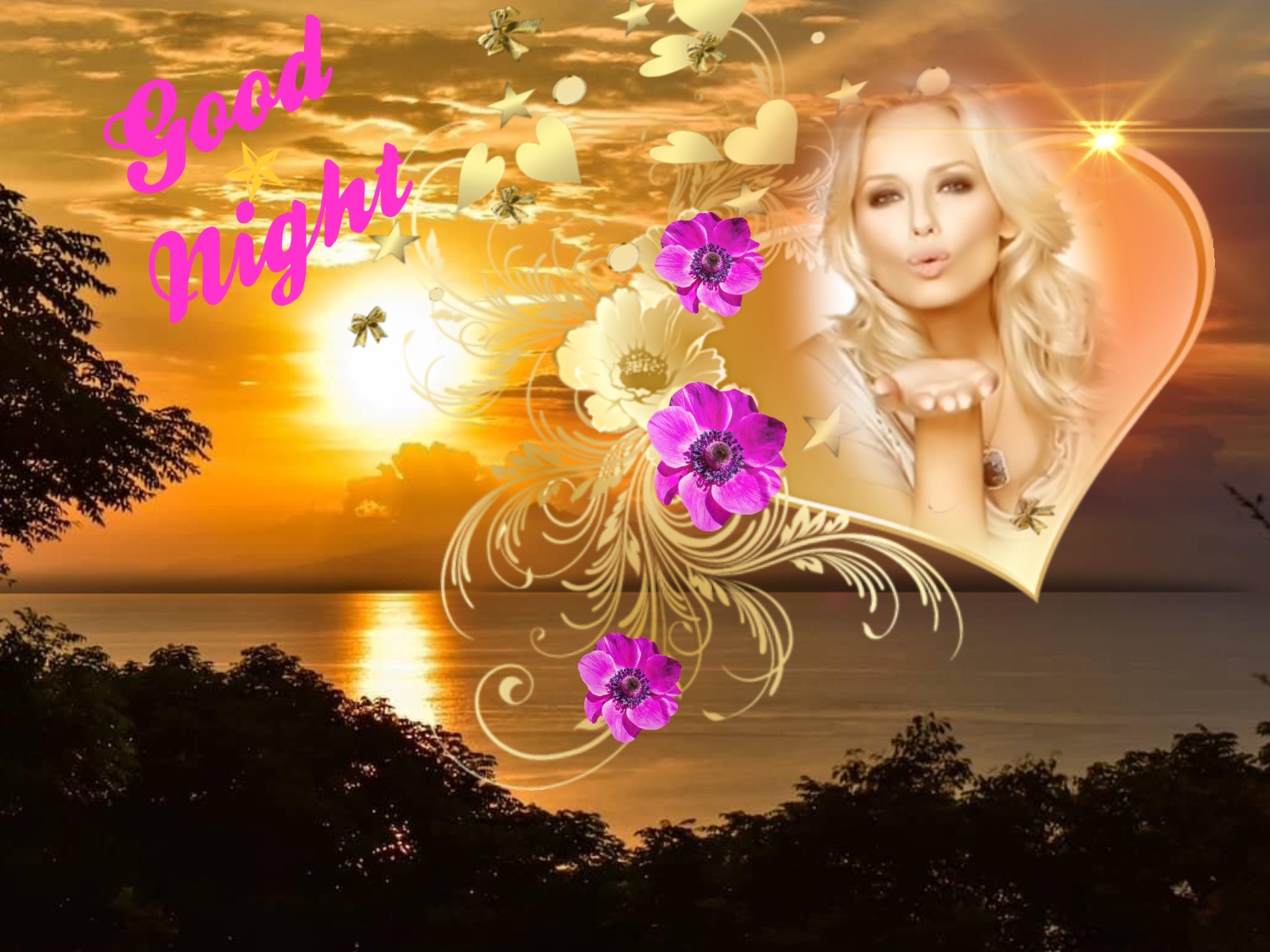 Wienie Coppen's Candles,Goodnight,Sunset - goodnight loveheart sunset ...