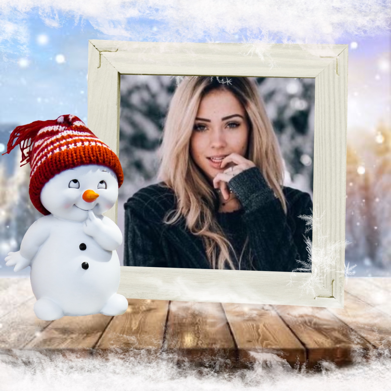 Nette's Winter Snow Frames☃️ ️ - Winter Snow2019 - Winter Day2019 First ...