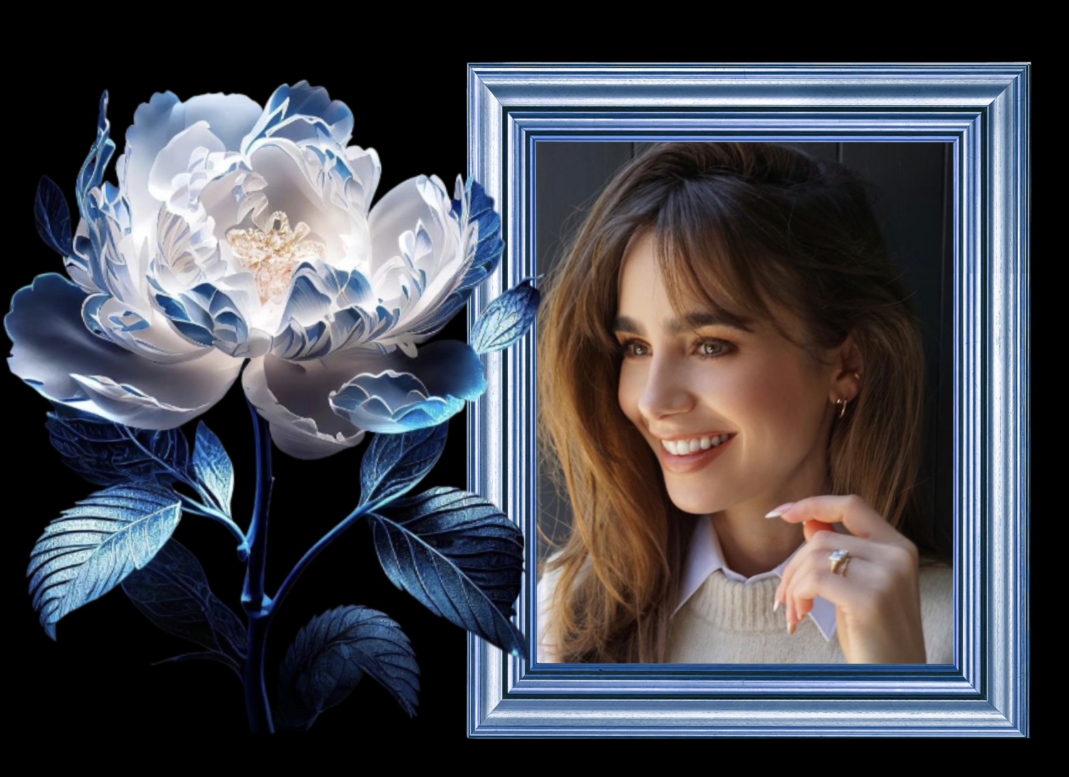 Nette's Flower Frame - Single Flower Frame Picture Frame Nette - Single ...