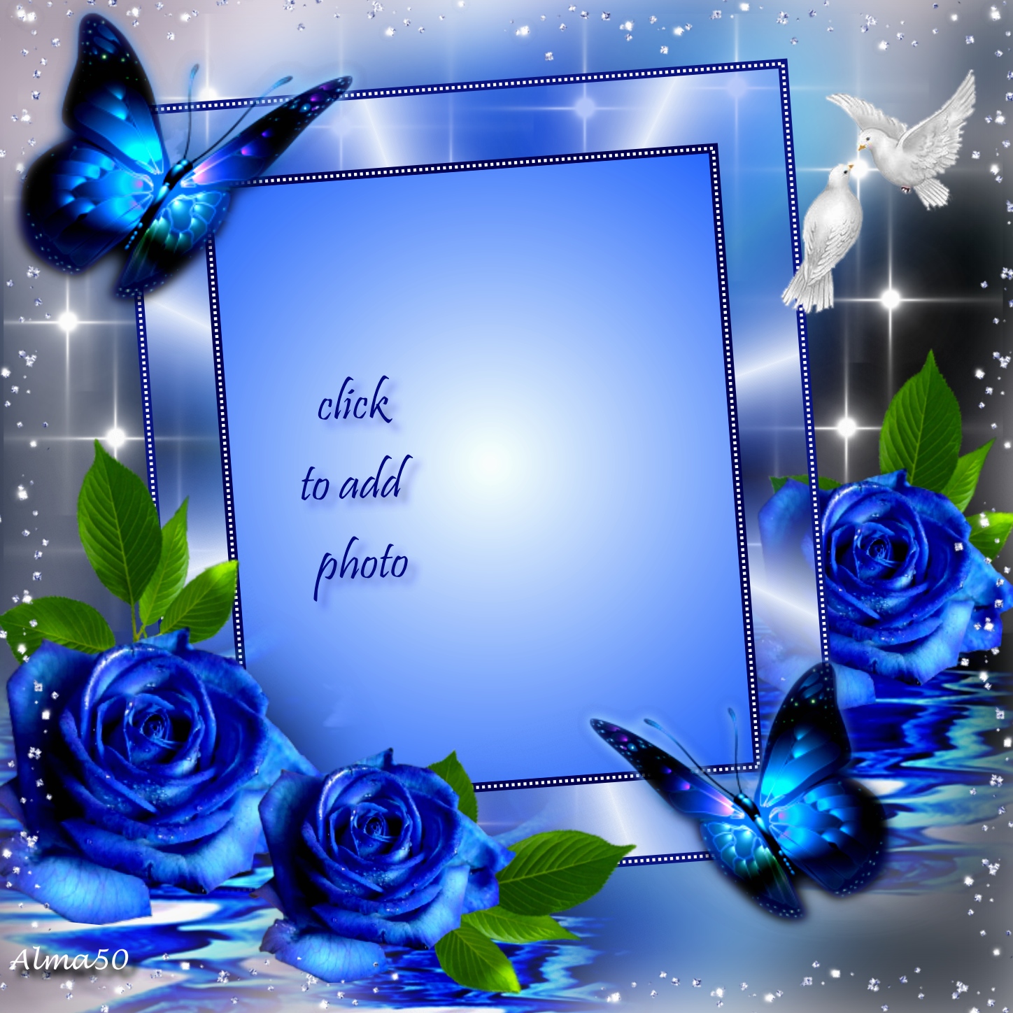 alma50's Other Photo Album Frames - 2012 June - Blue Elegant Alma50 ...