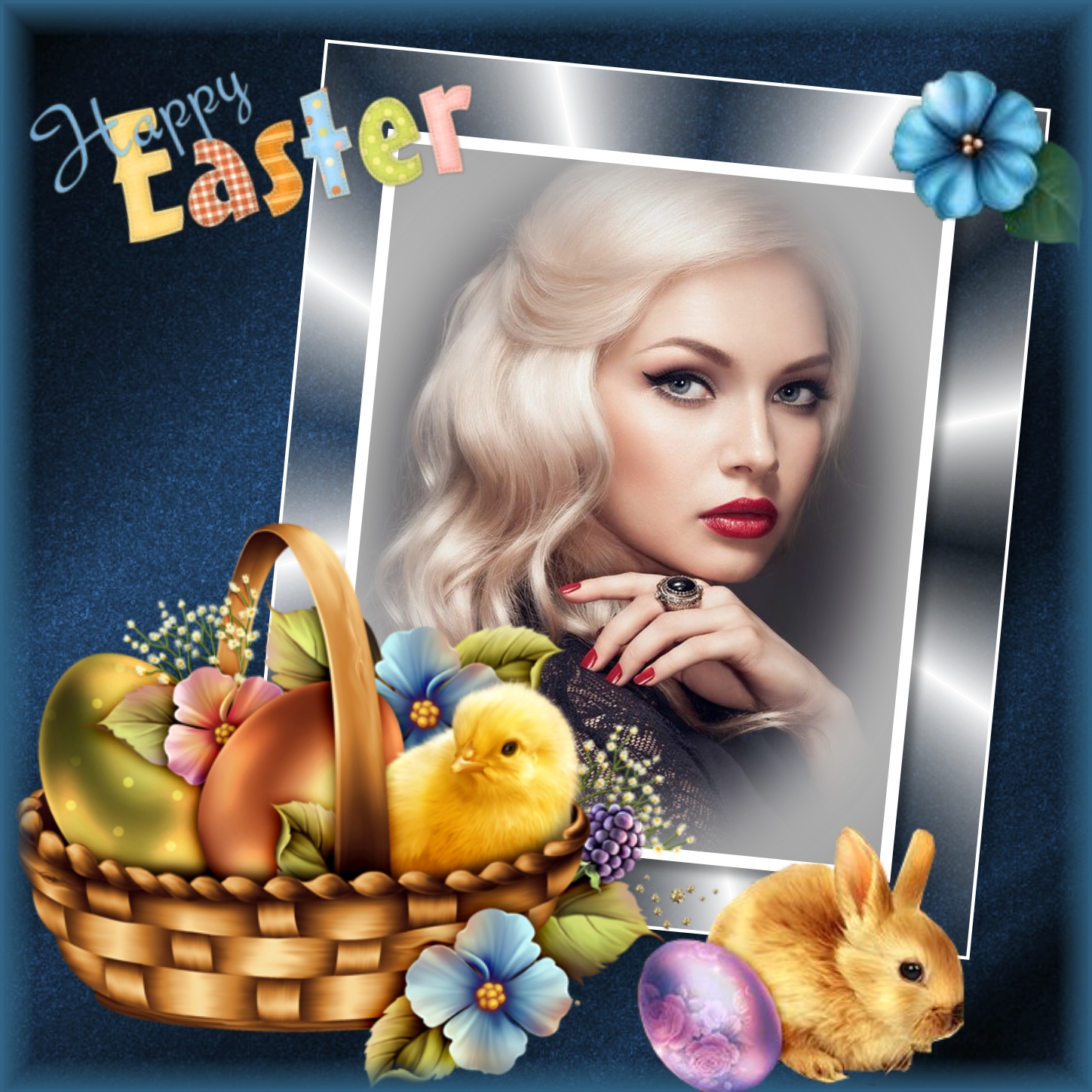 Nette's Spring Frames🌸🌼🌻💐 - Easter 2021 - Happy Easter2016 Happy Easter Sunday Frame Nette ...