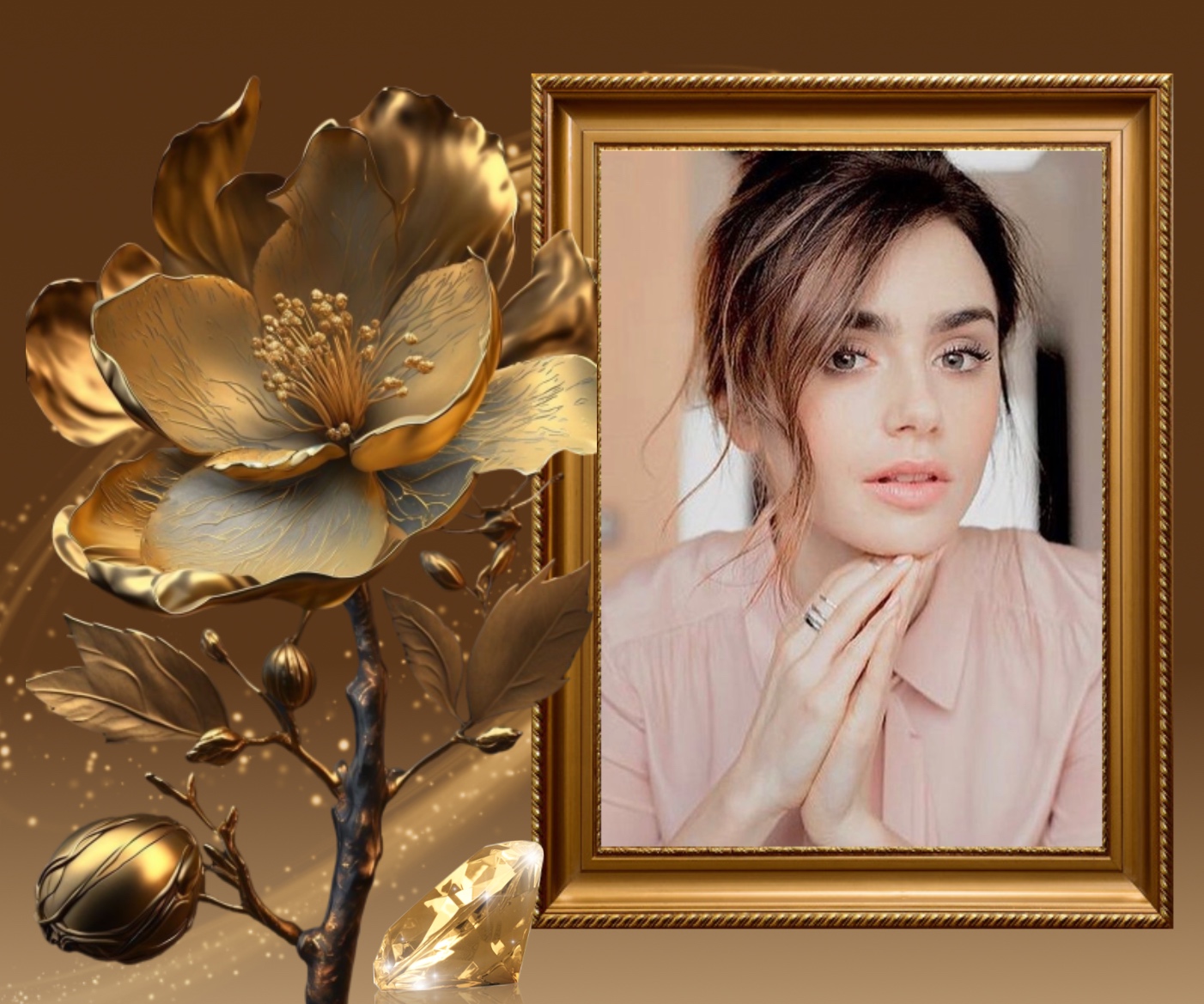 Nette's Flower Frame - Single Flower Frame Picture Frame Nette - Single ...