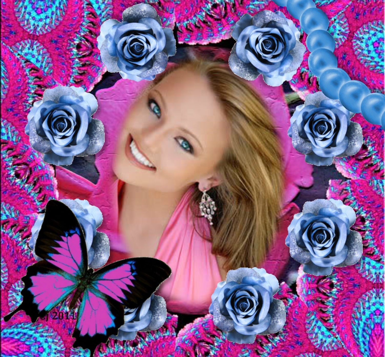 marialedesma1958's Girly Girl Frames - 2011 December - Pink And Blue ...