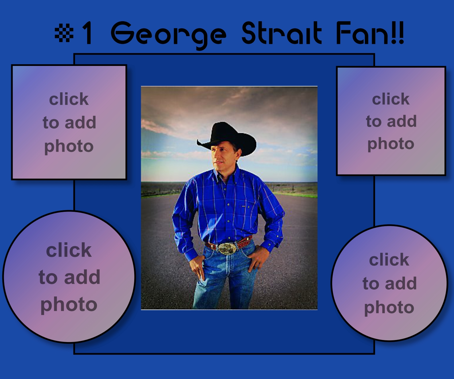 KyGal64's Country Music Frames - 2008 January - #1 George Strait Fan ...