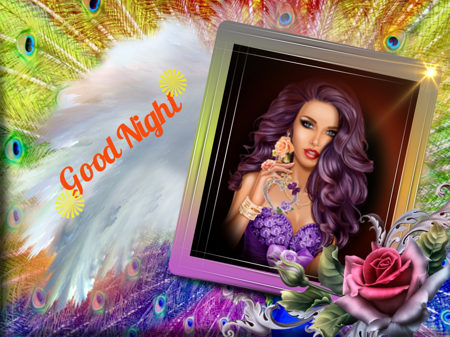 Wienie Coppen's Flowers,Goodnight,Sunset - feathers goodnight rose ...