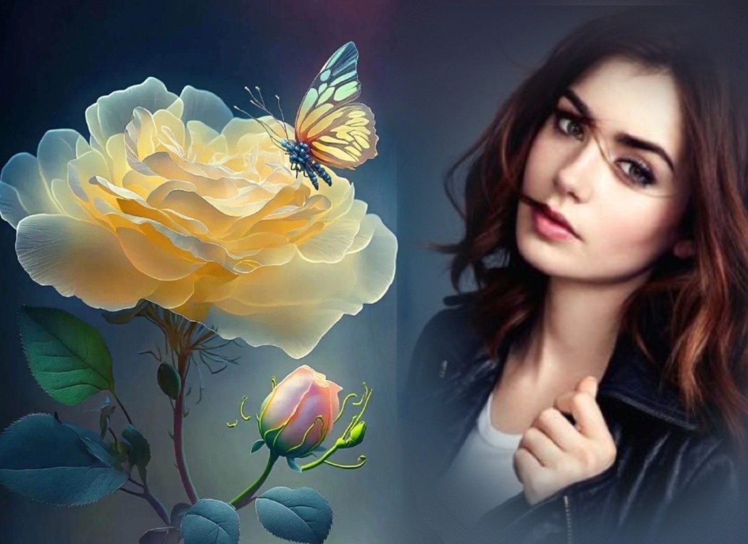 Nette's Single Flower Frame - Single Flower Frame Picture Frame Nette ...