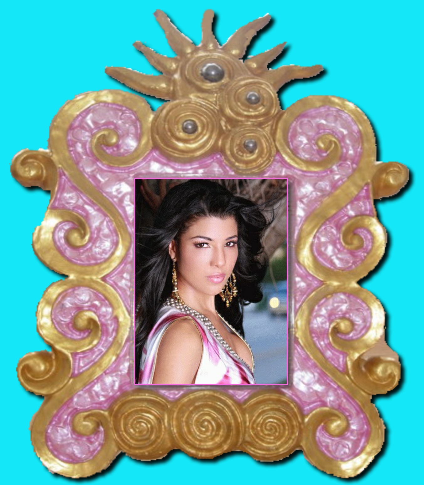 marialedesma1958's Picture Frames - 2011 June - Pink And Gold Frame ...