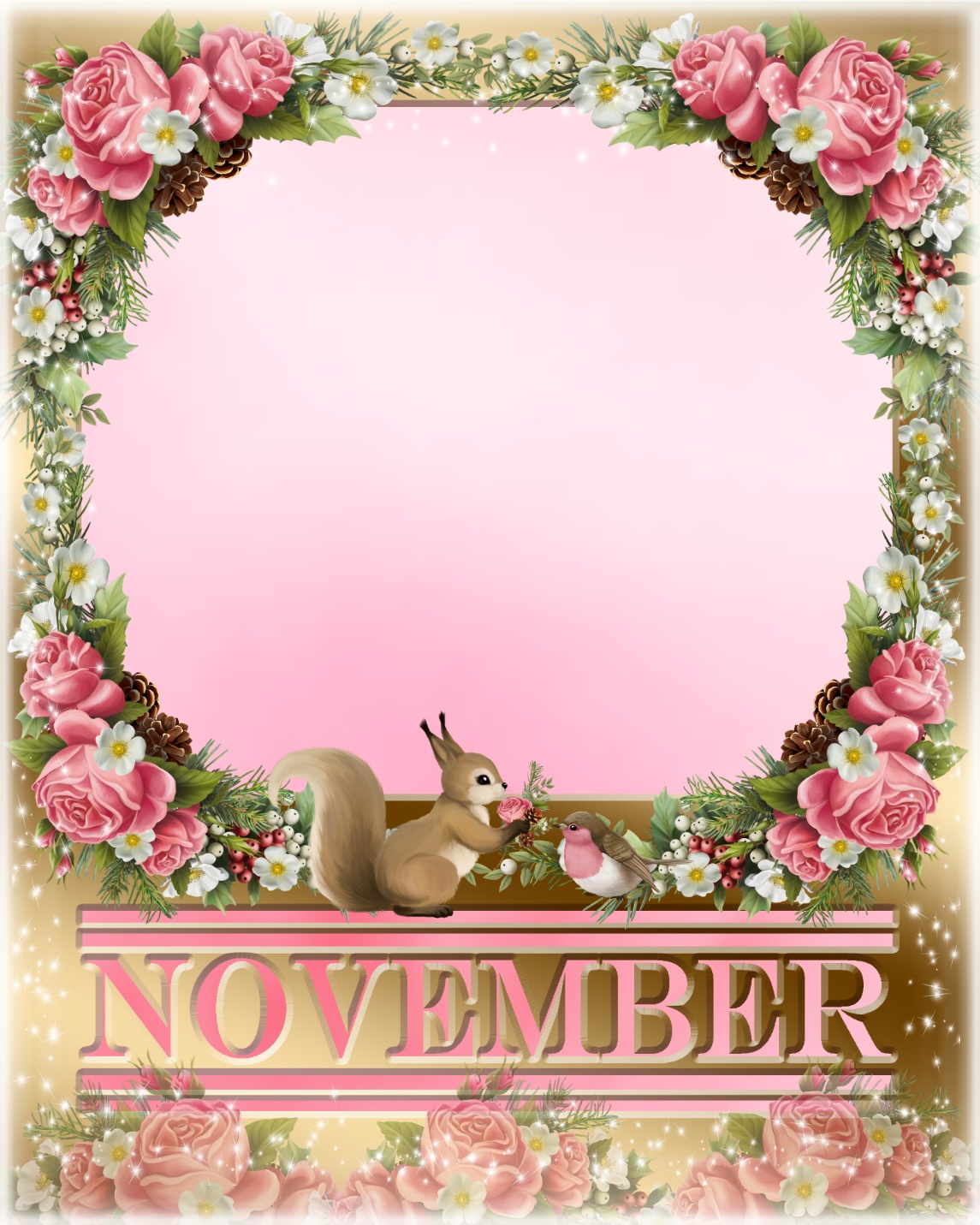 Sinnlich's ME! Frames - 2022 - Pink November Frame Sinnlich Pink Roses ...