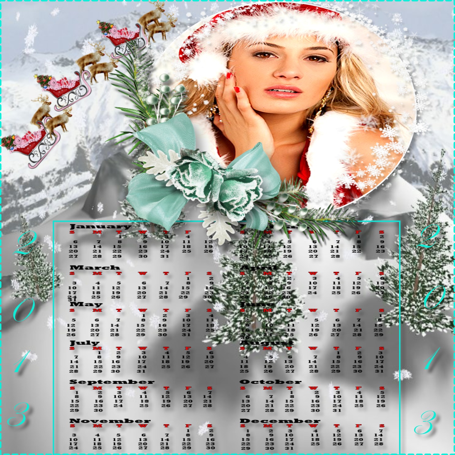 ThatsMimi's Calendar Frames - 2012 October - ~*~ 2013 Calendar ...