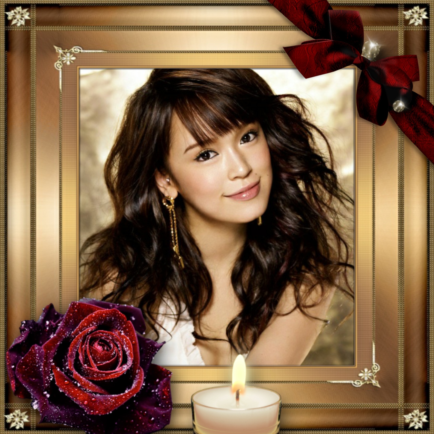 Elizabeth's PICTURE FRAMES 🖼 1/2 - Picture Frame Red Rose Candlelight Elizabeth - Picture Frame ...