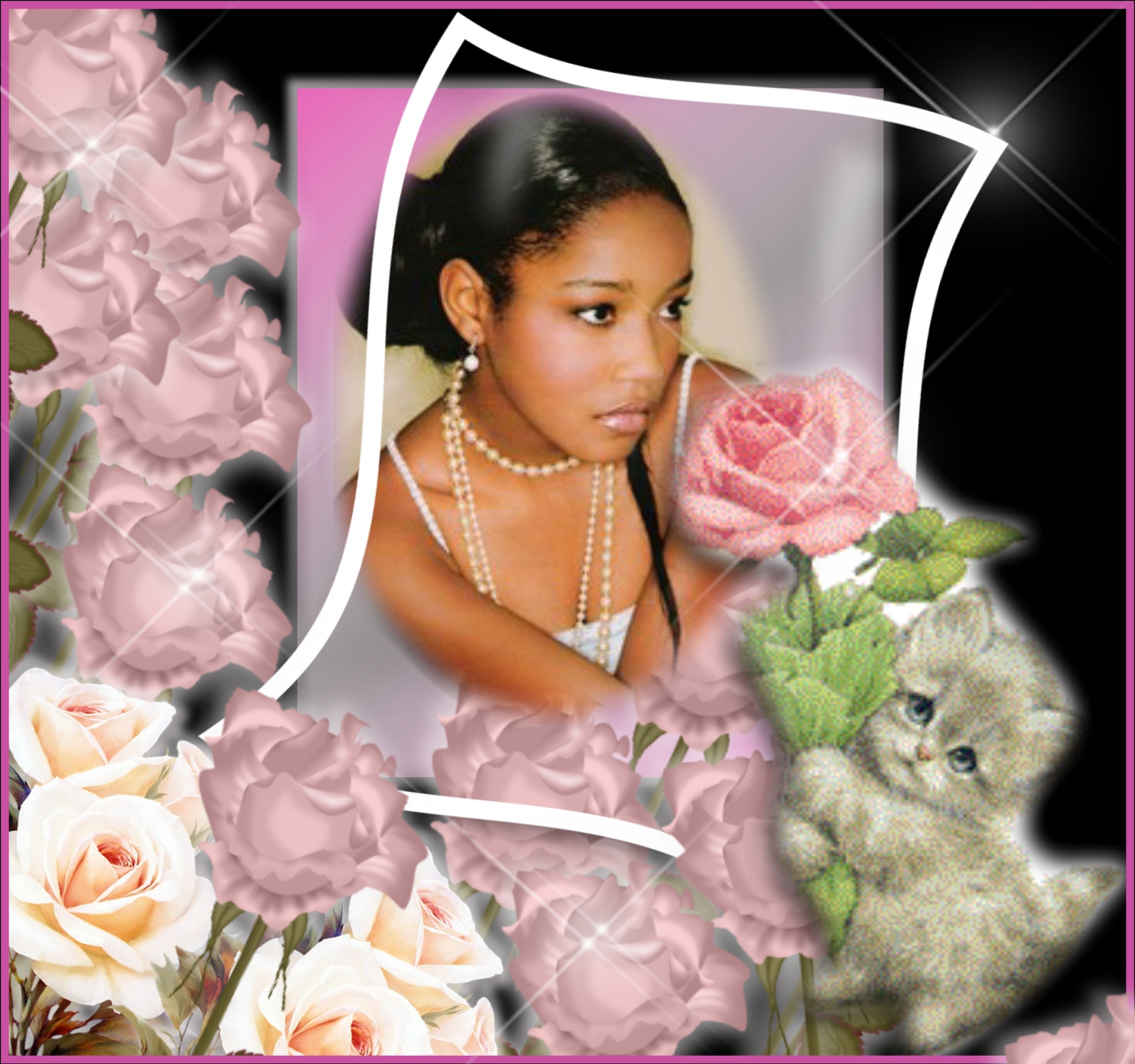 Lyrk31's Picture Frames - 2010 April - Kitty Rose Gorgeous little kitty ...