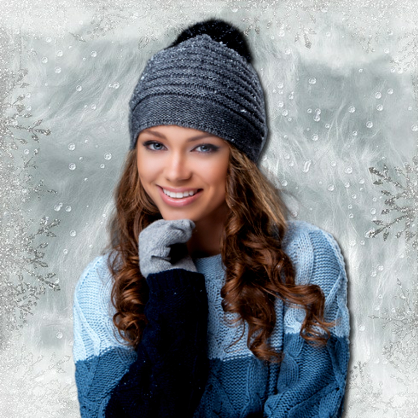 lissy's Face Cut-Out Frames - 2017 November - lissy-Winter girl ...