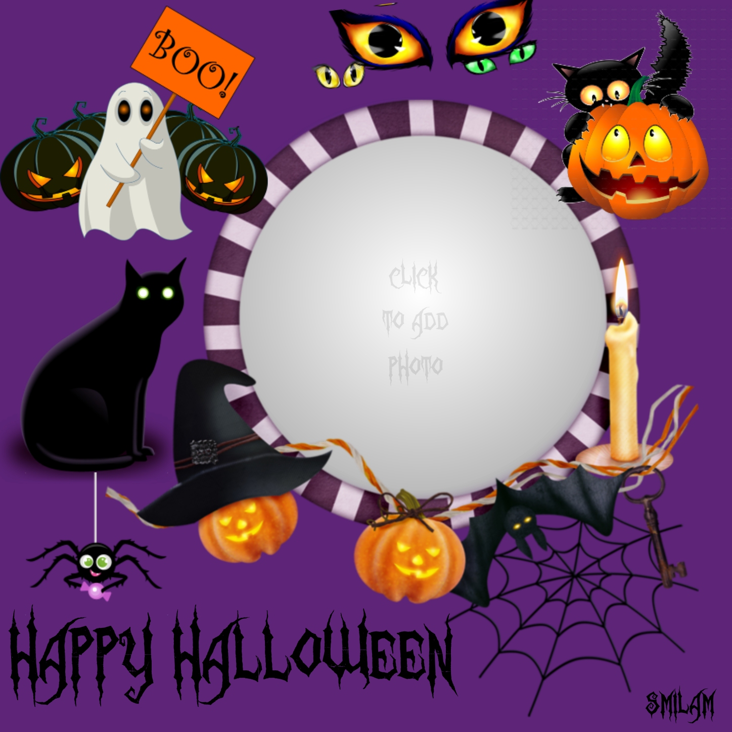 smilam's Halloween Frames - Happy Halloween, Halloween Picture Frame ...