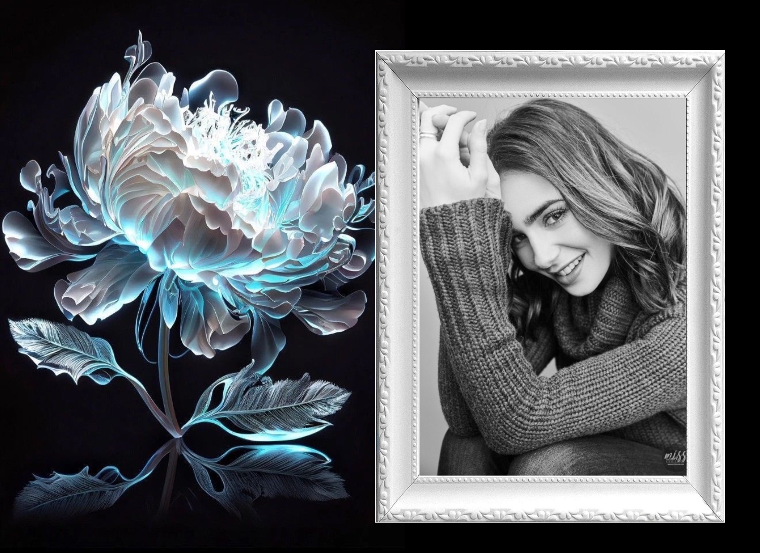 Nette's Flower Frame - Single Flower Frame Picture Frame Nette - Single ...