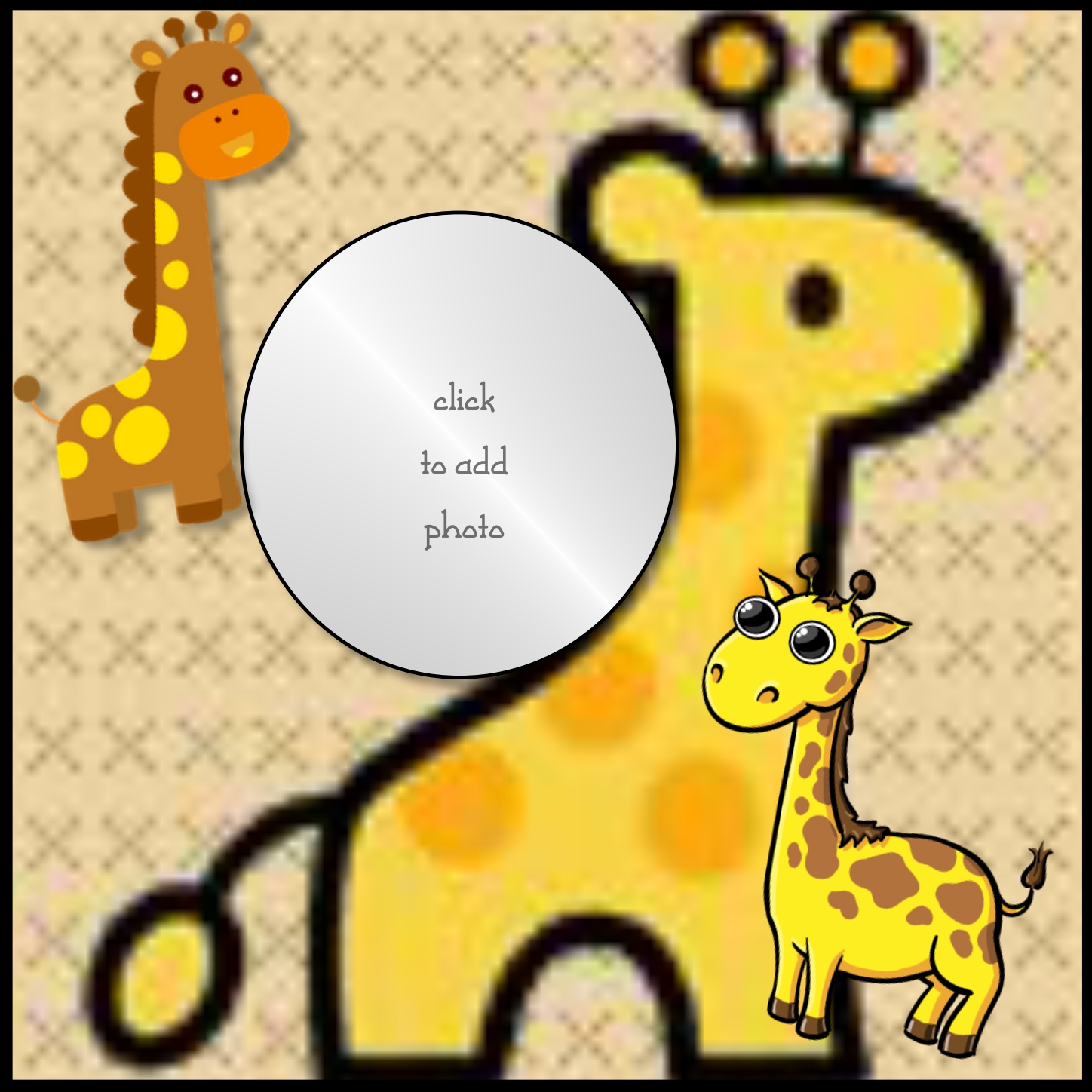 smilam's Baby Frames - Happiness Is a New Baby - Giraffe Frame Cute ...