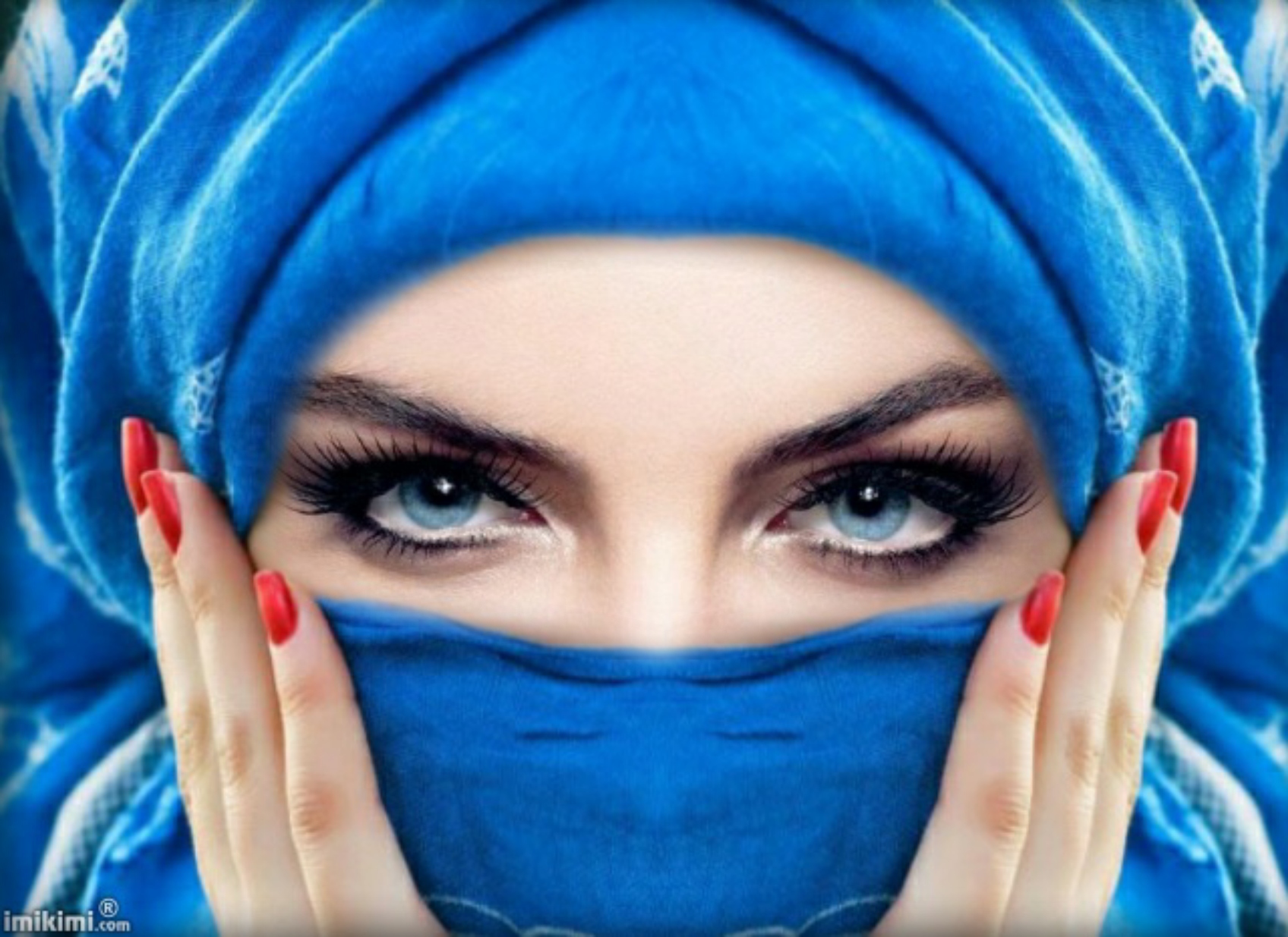 MIRONNA's Face Cut-Out Frames - Blue eyes Mironna face Cut Outs - Blue ...