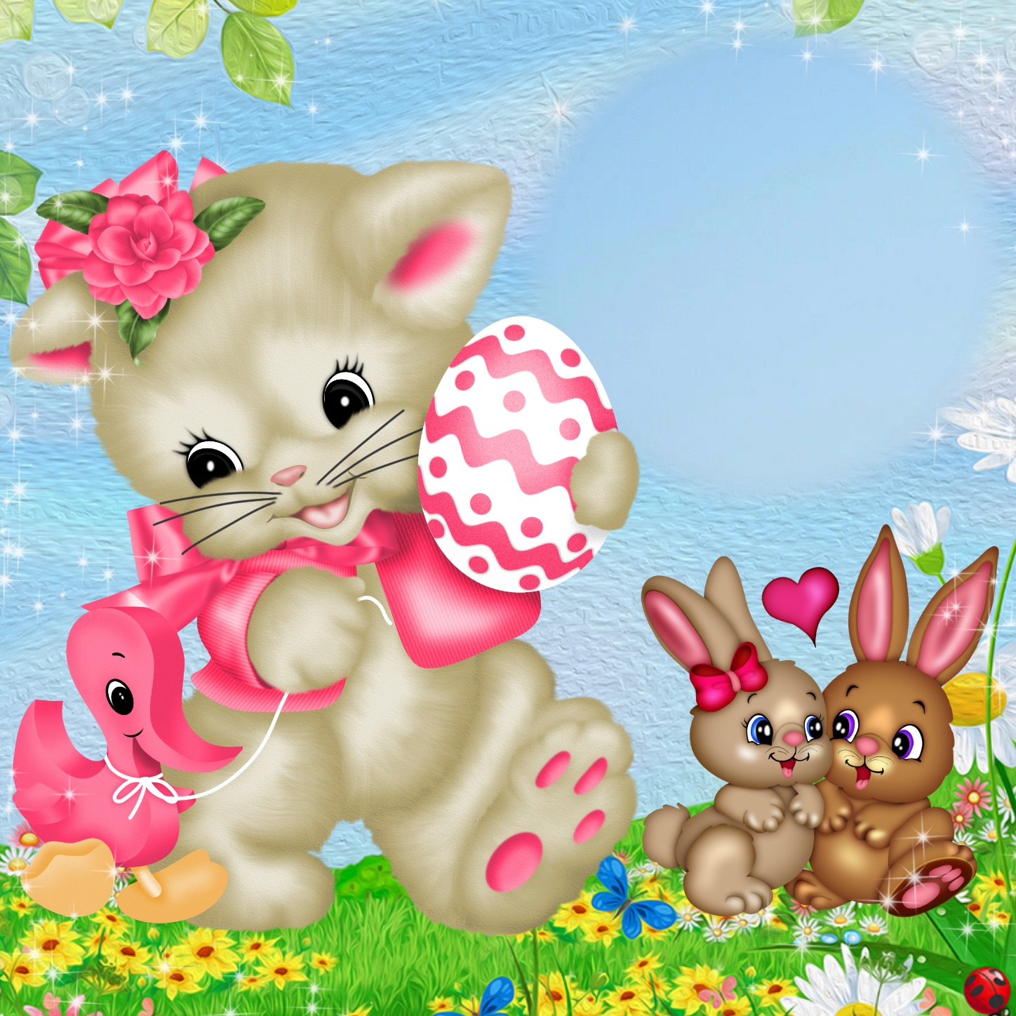 Sinnlich's Easter Sunday Frames - 2017 - Cute Easter Kitty Sinnlich ...